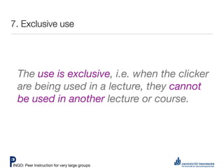 PINGO: Peer Instruction in Very Large Groups | PDF