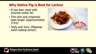 Benefits and Market Potential of Native Pig Lechon Processing and ...