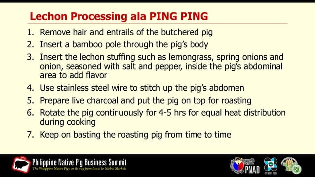 Benefits and Market Potential of Native Pig Lechon Processing and ...