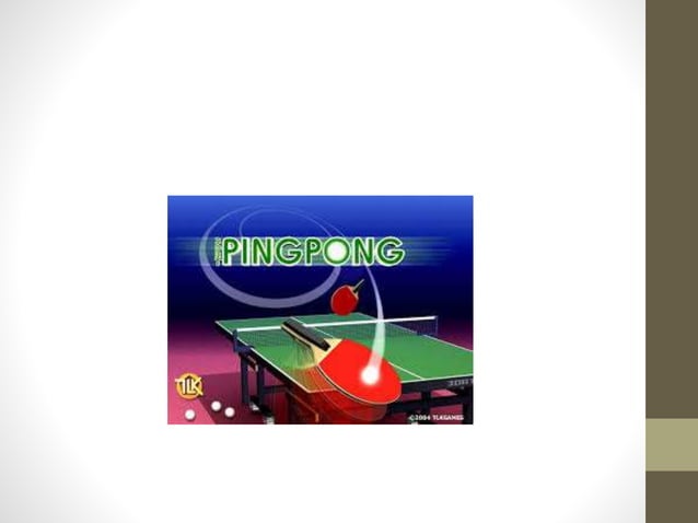 Ping pong. | PPTX