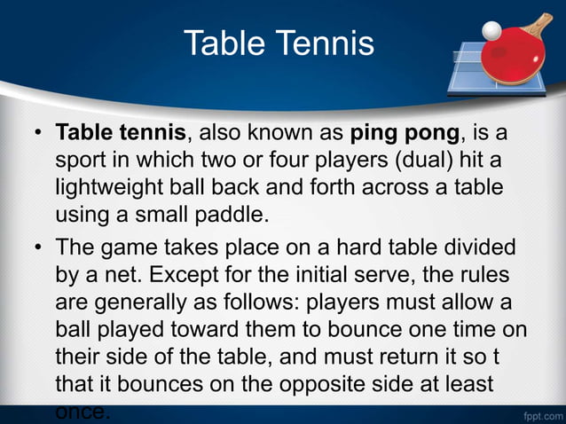Pingpong | PPTX