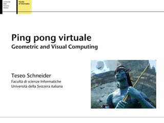 Virtual table tennis | PPT