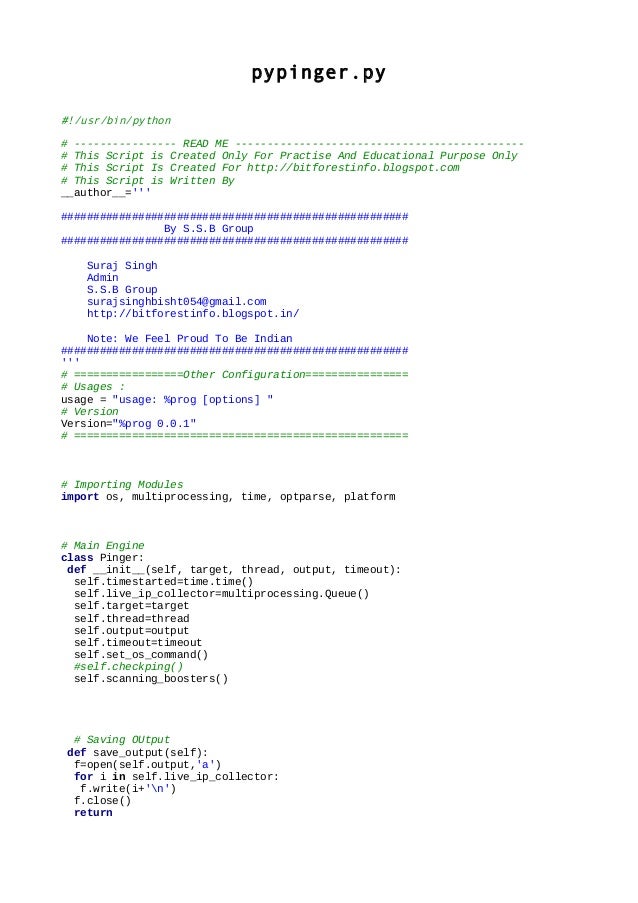 Create High Speed Ping Scanning Script With Python