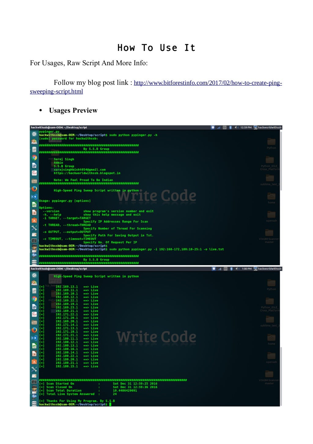 Create High Speed Ping Scanning Script With Python 5910