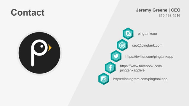 PingTank Investor Deck | PPT