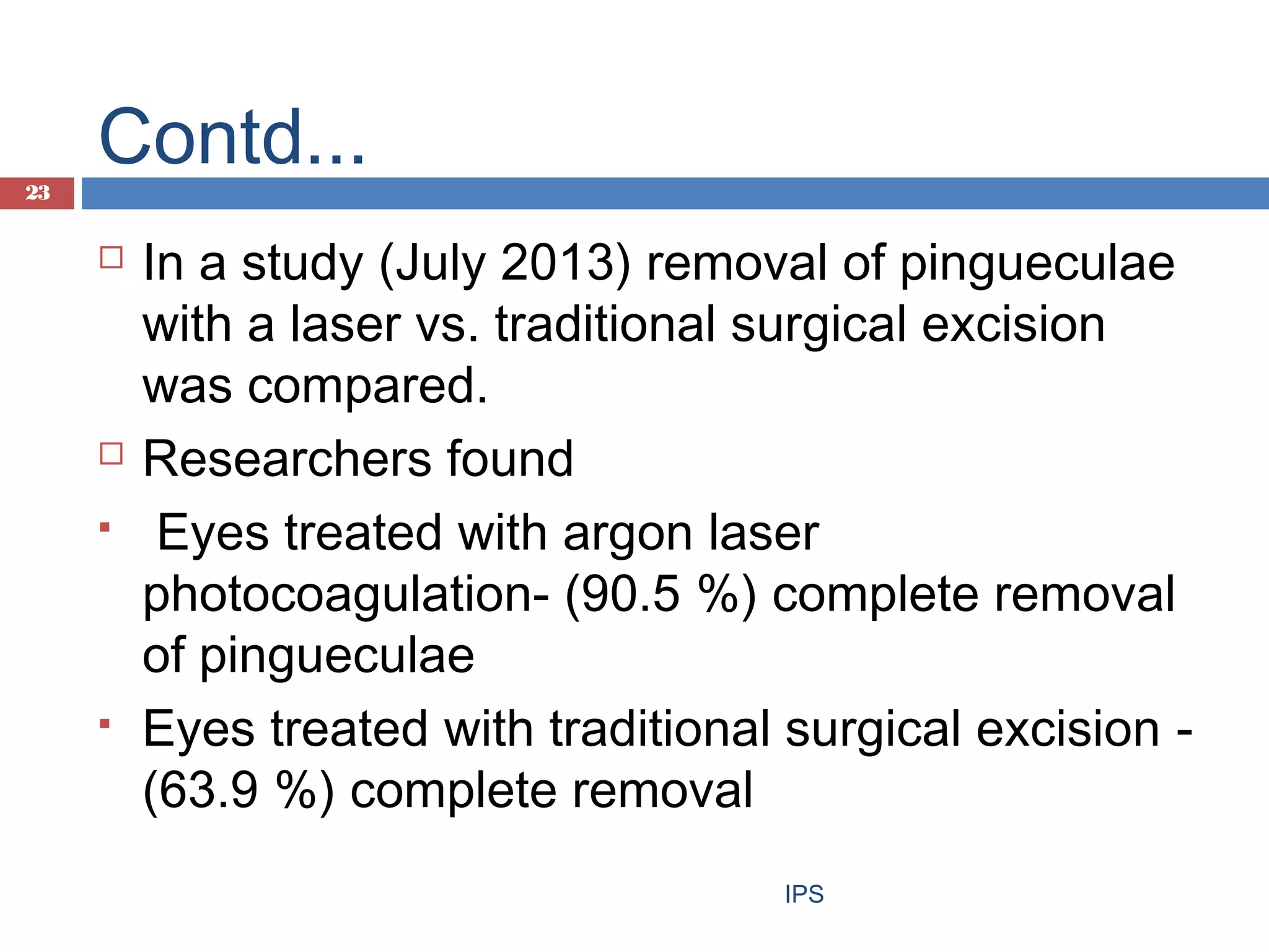 Pinguecula - An overview | PPT