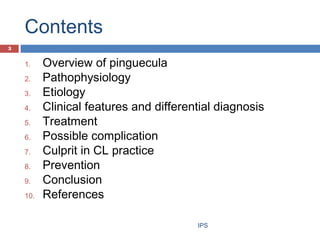 Pinguecula - An overview | PPT