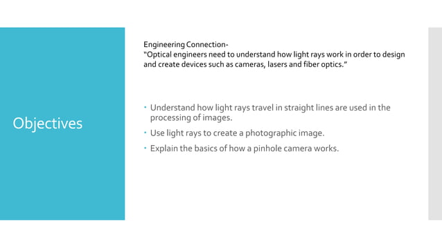 Pinhole Presentation | PPTX