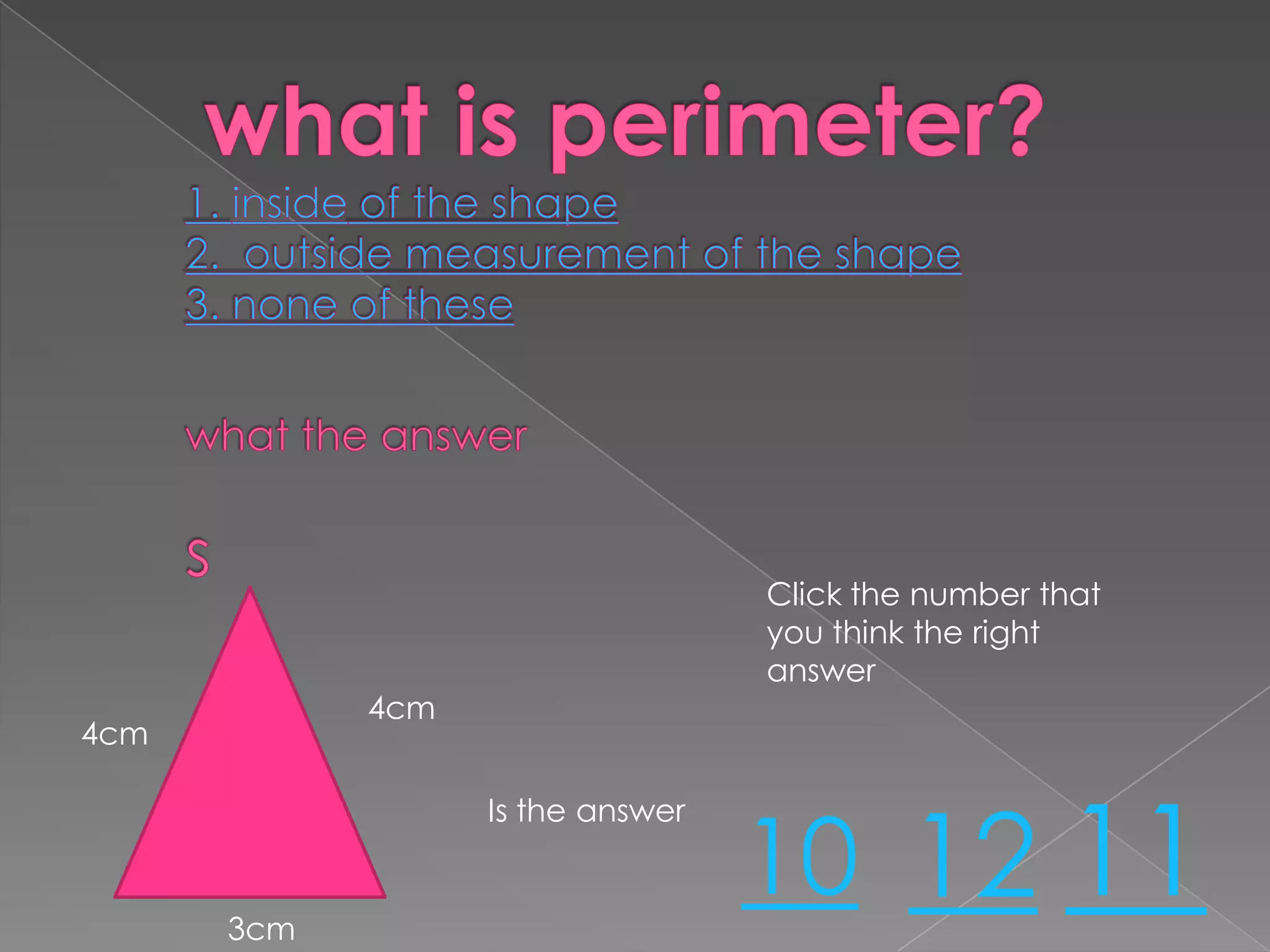 Pink area and perimeter of 2D shapes | PPTX