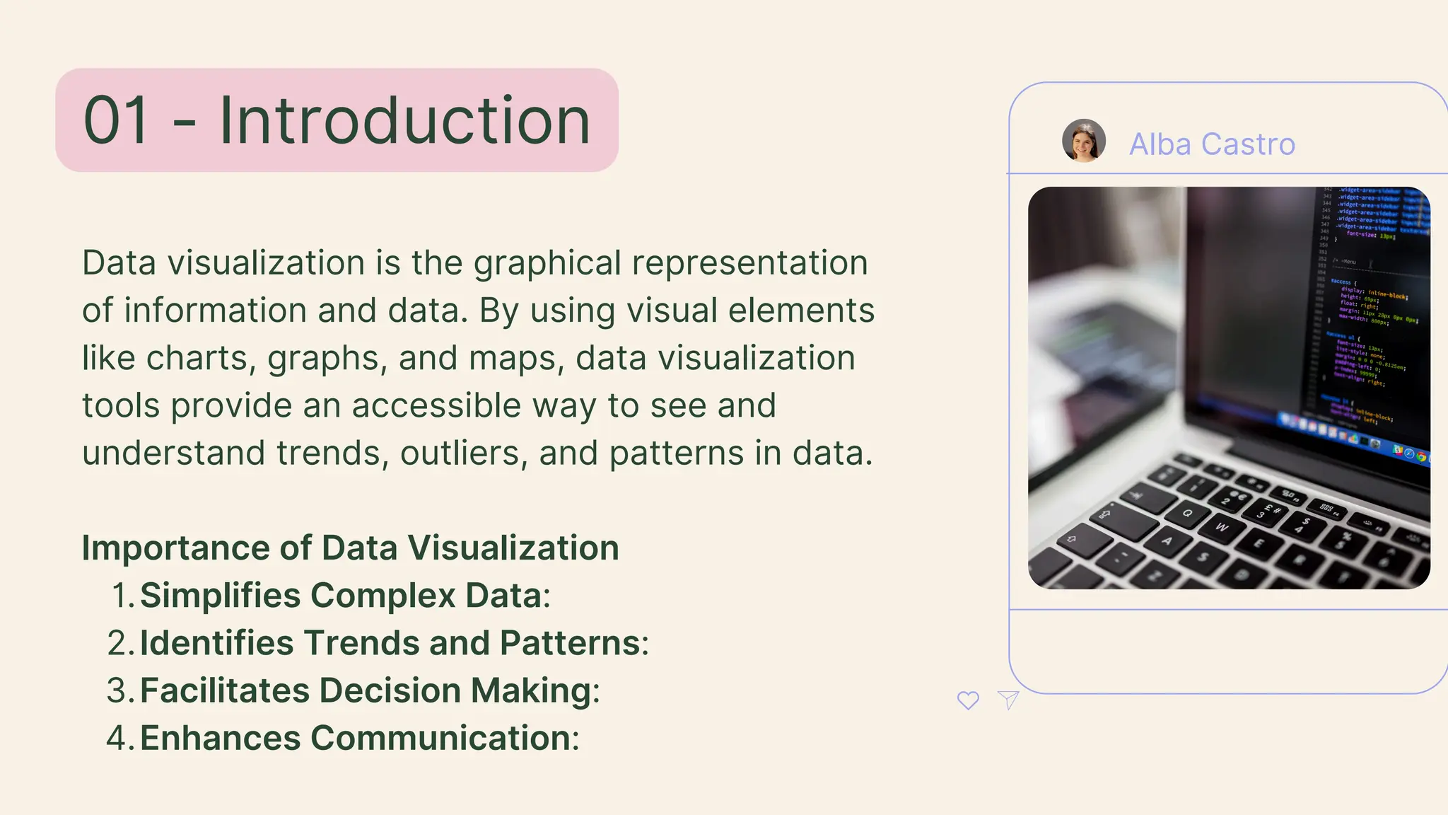 Pink and beige Data Visualization Basics modern presentation.pdf