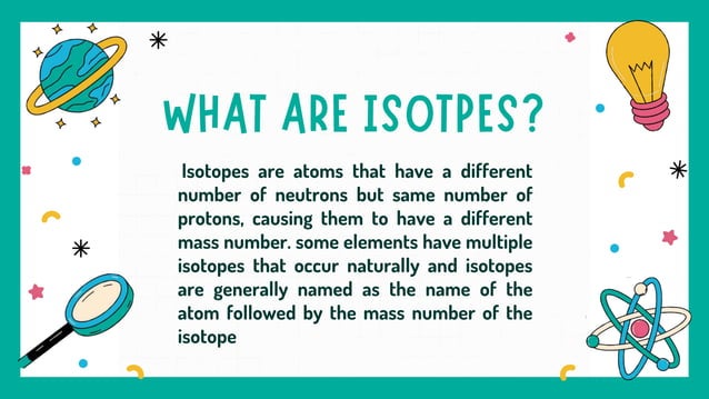 Isotopes and relative atomic mass | PPTX
