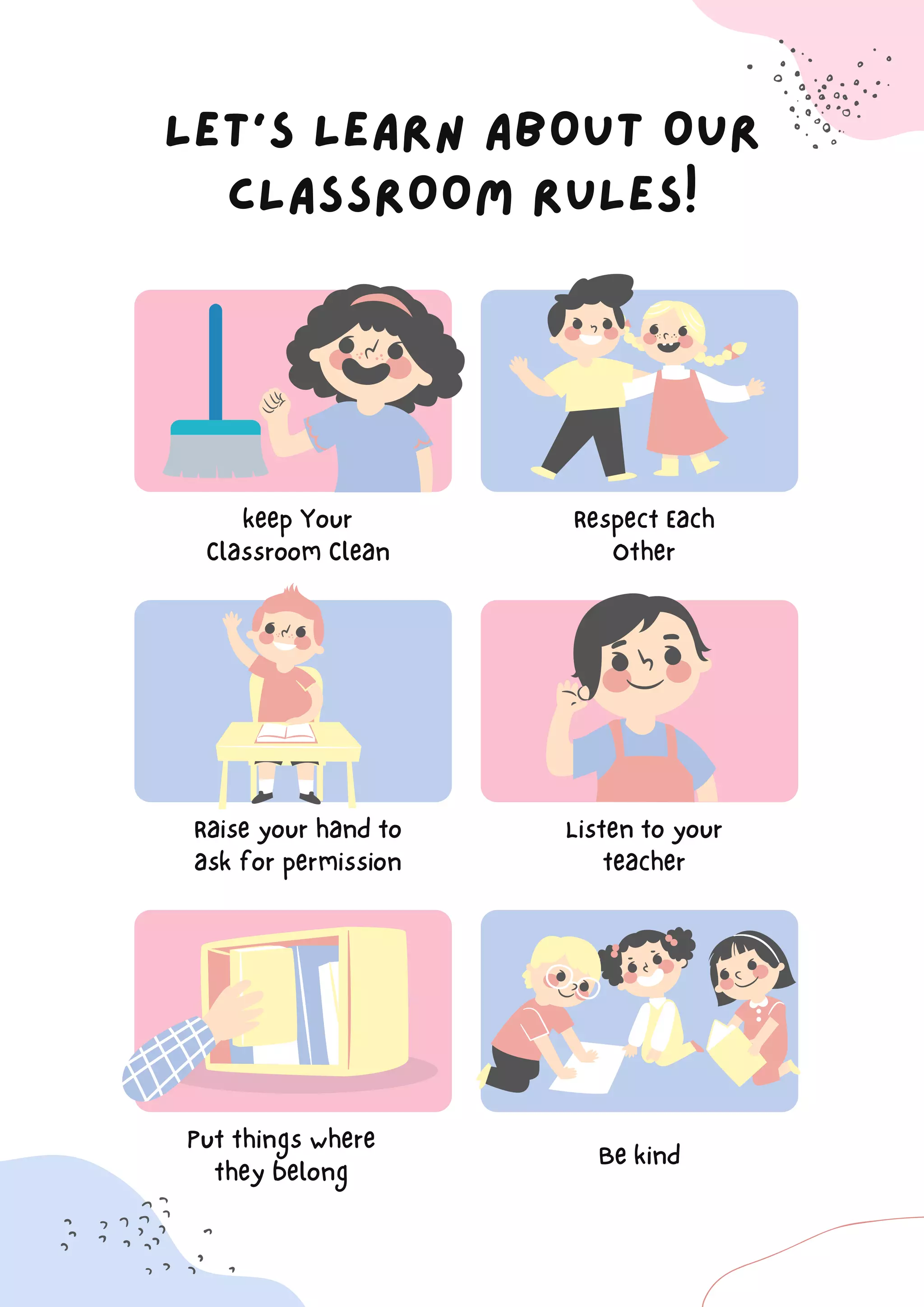 Classroom Rules School Poster.pdf | Education