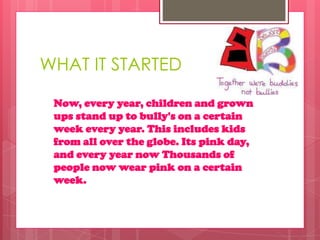 Pink bullying day power point | PPTX