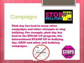 Pink bullying day power point | PPTX
