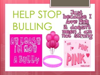 Pink bullying day power point | PPTX