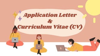 ppt application letter and curriculum vitae | PDF