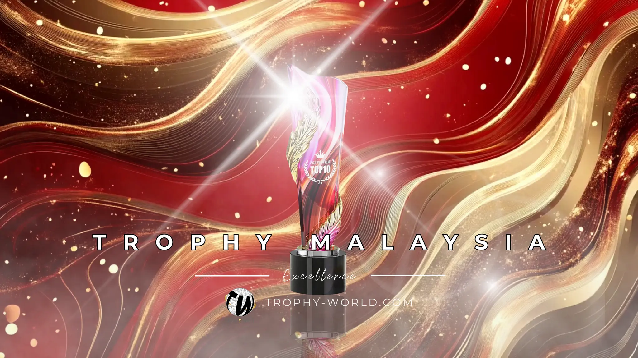 Pink Crystal Trophies at Trophy-World Malaysia | Custom Trophies ...
