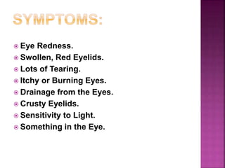 Pinkeye {conjunctivitis} | PPTX