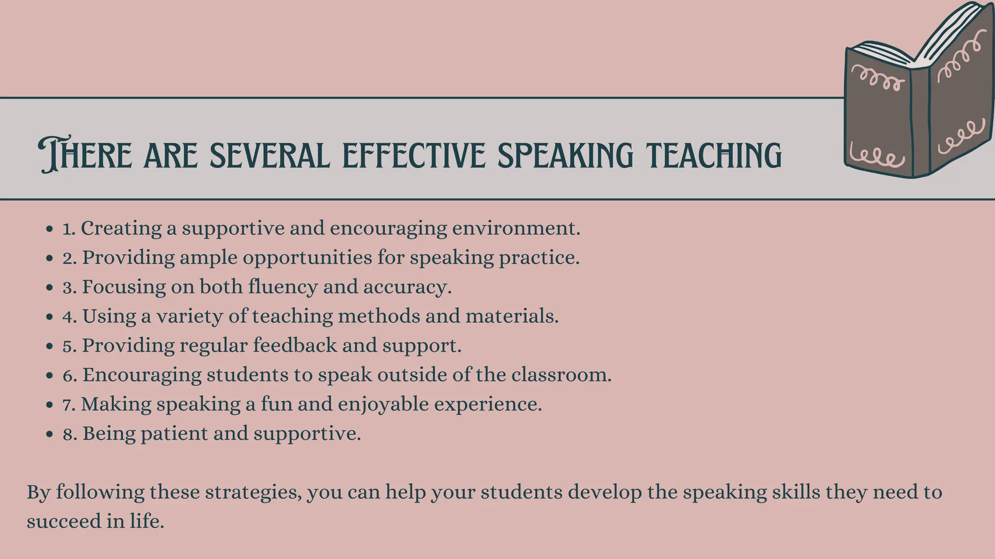 STRATEGY IN TEACHING SPEAKING , LEARNING STRATEGY | PPT