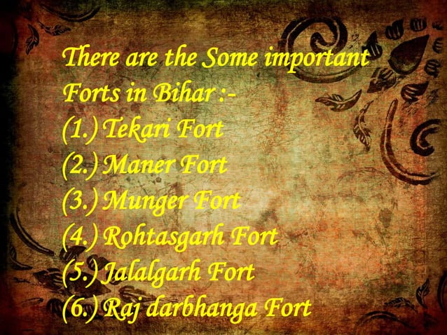 The Forts in Bihar As cultural heritage | PPTX | Asia Travel | Travel ...