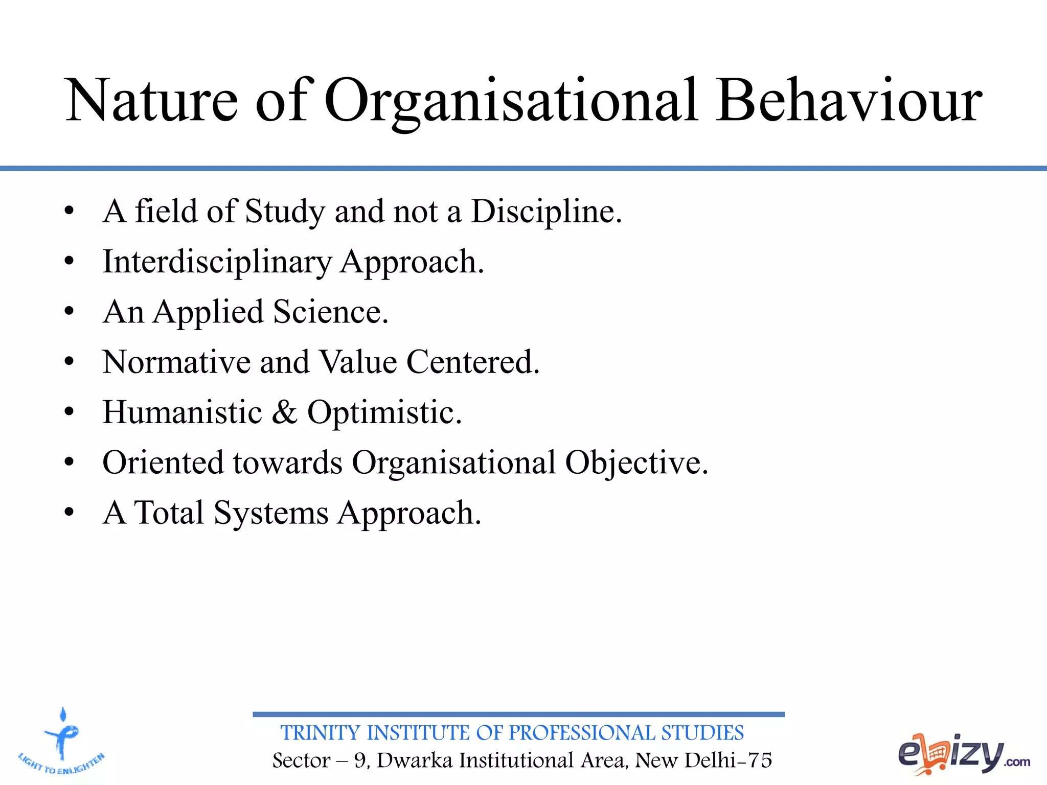 Organisational behaviour | PDF