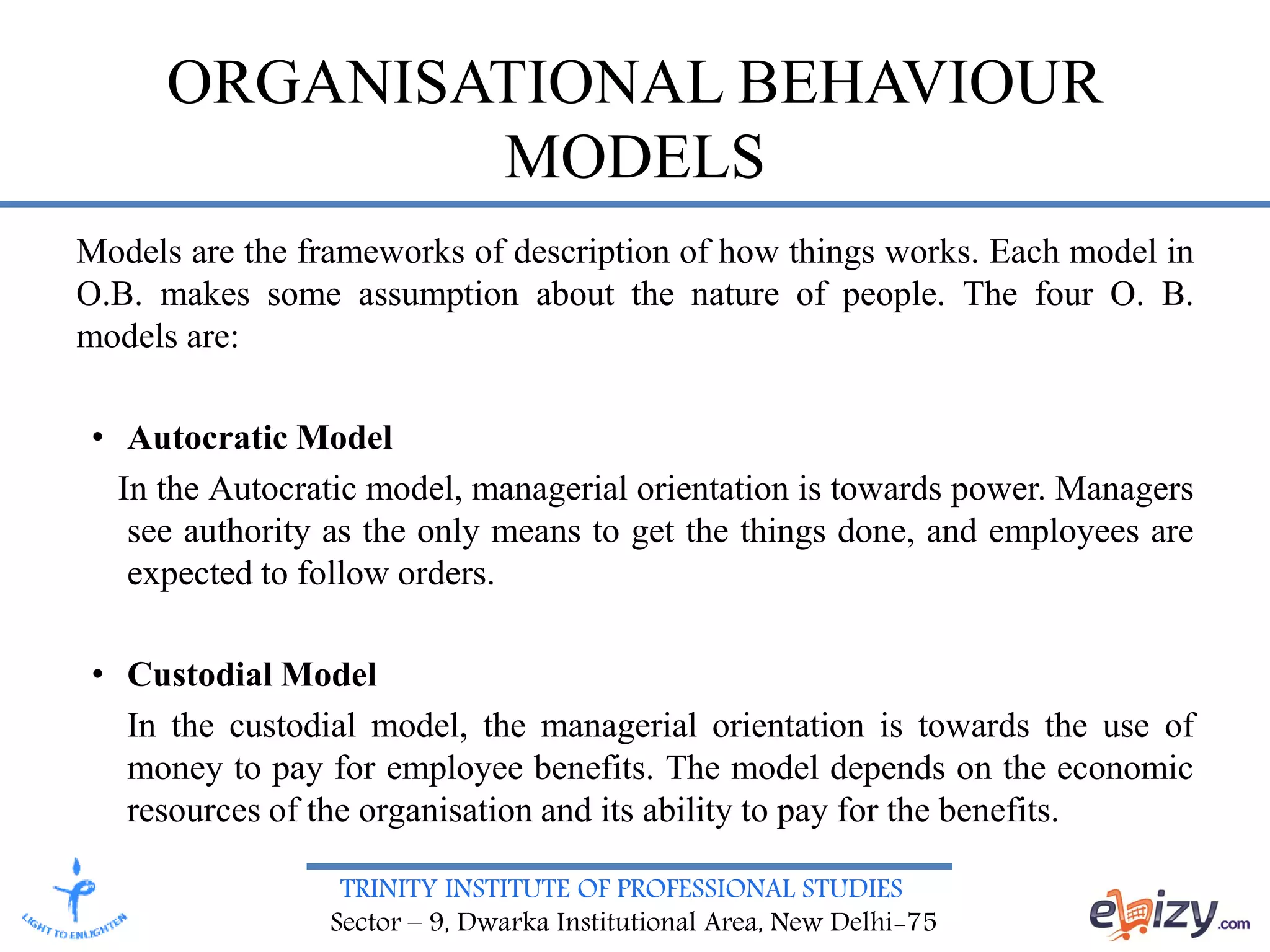 Organisational behaviour | PDF