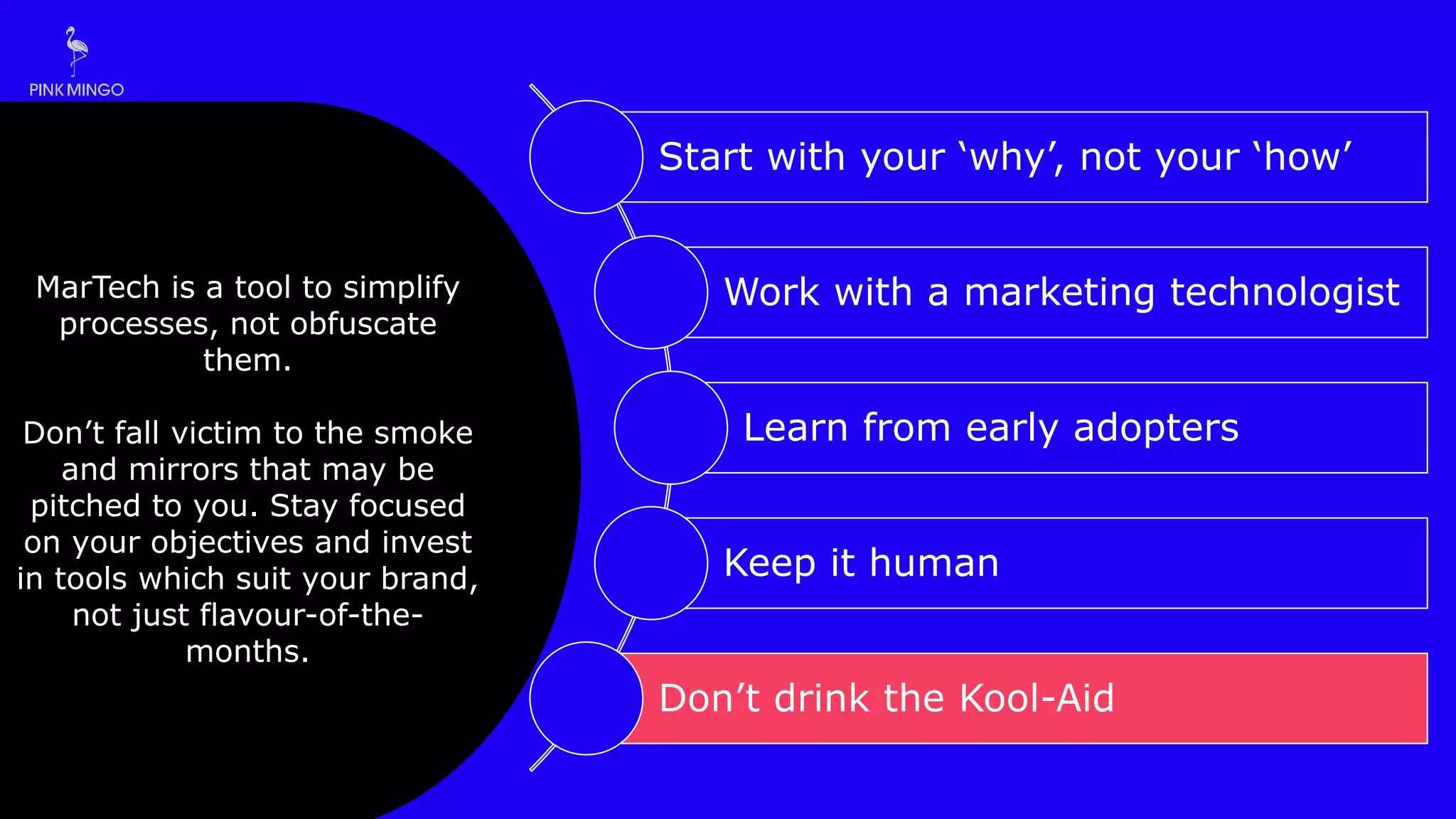 Pink Mingo: The Marketing Director's Guide to MarTech | PPT