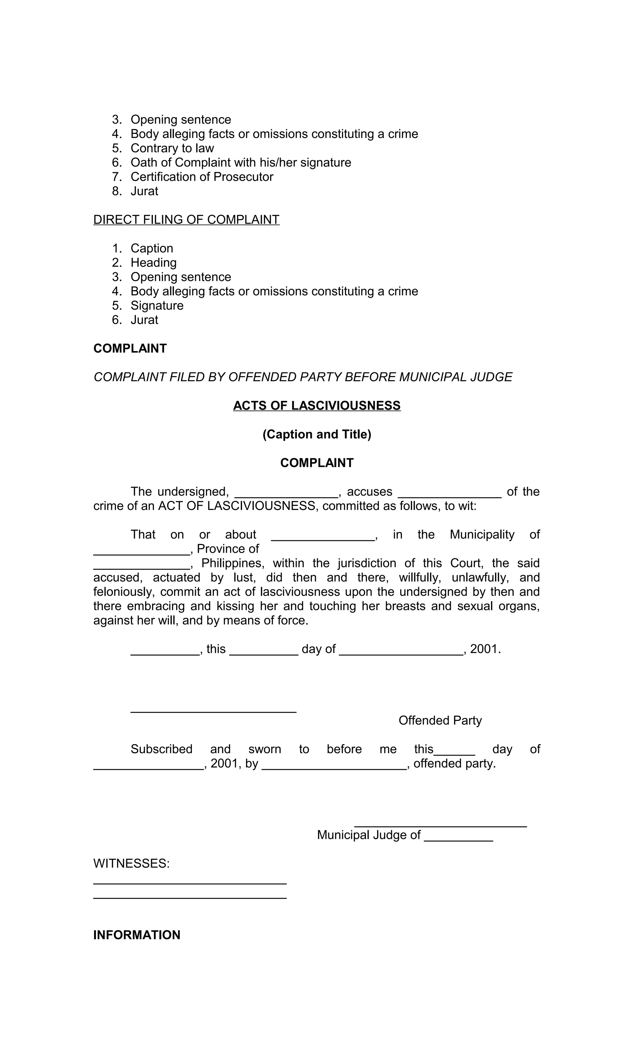 Legal Forms of Philippines | DOC