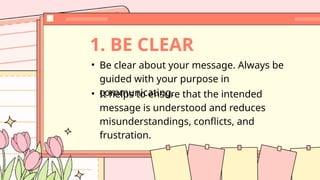 The Principles of Effective Written Communication | PPTX