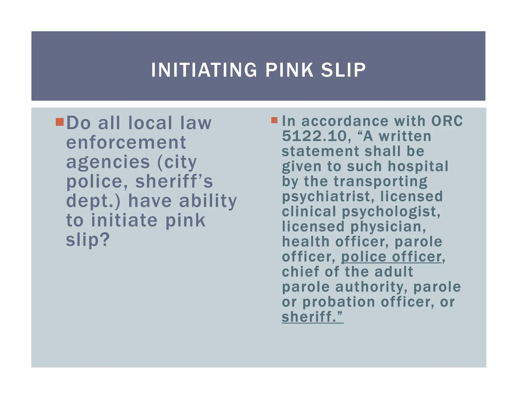 Understanding the Pink Slip laws in Ohio | PDF
