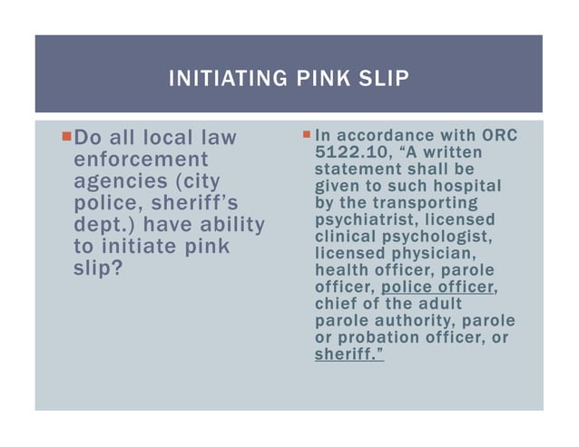 Understanding the Pink Slip laws in Ohio | PDF | First Aid | Injuries