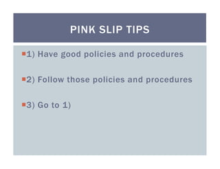 Understanding the Pink Slip laws in Ohio | PDF