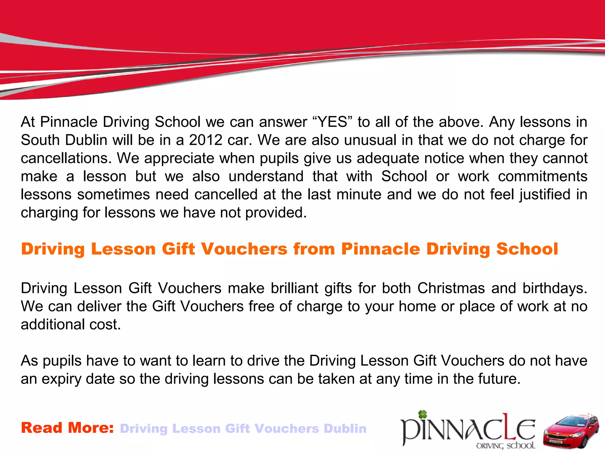 Pinnacle Driving School | PDF