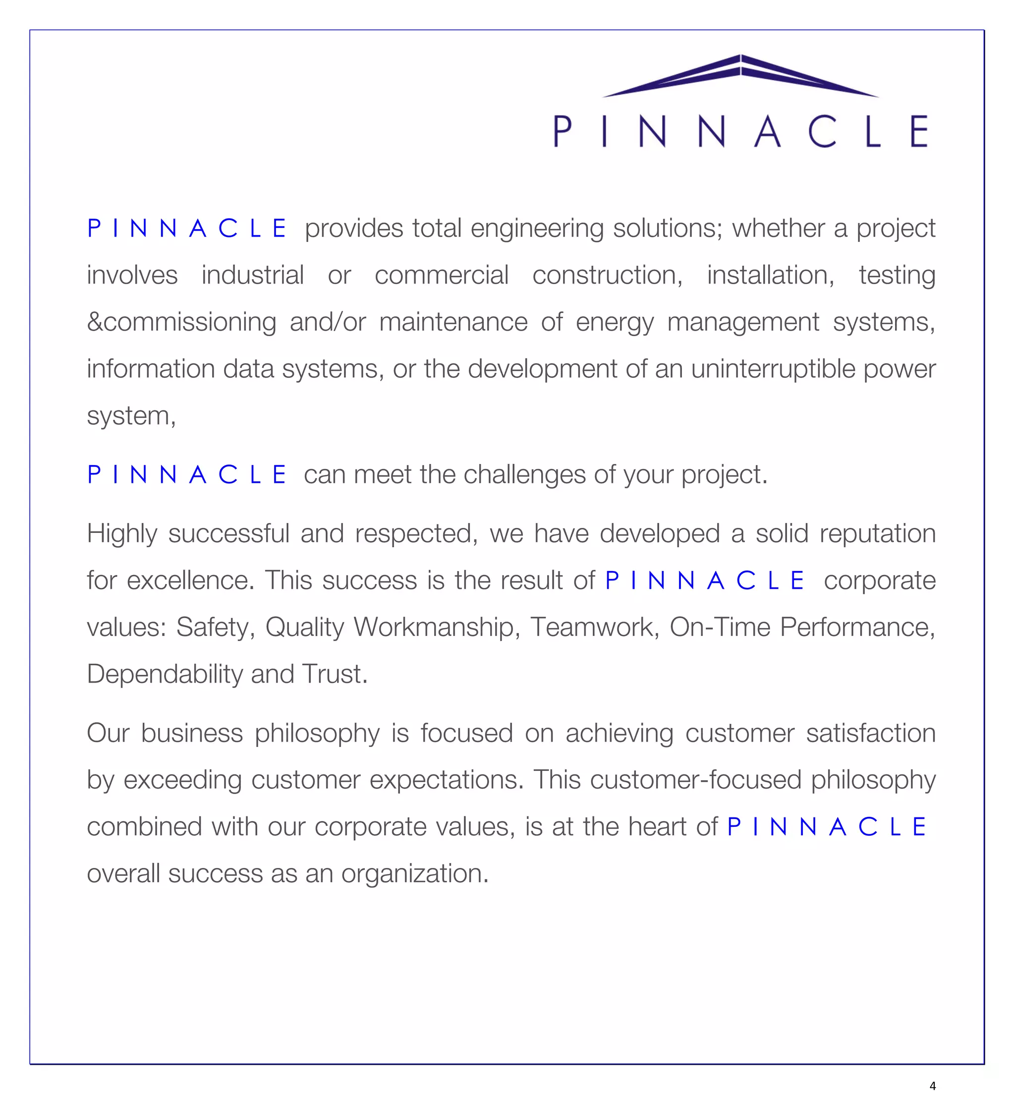 Pinnacle Engineering Solutions IPL EPCM | PDF