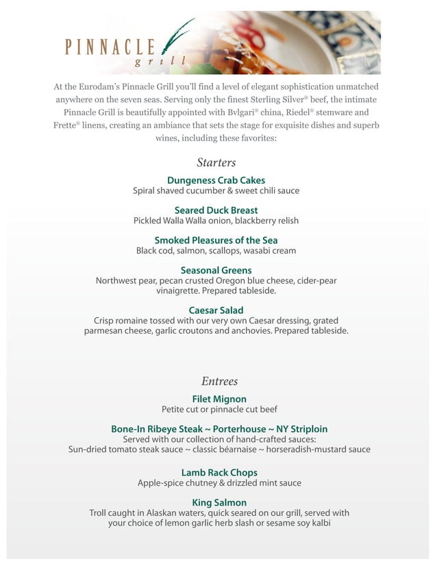 Pinnacle Menu | PDF | Free Download