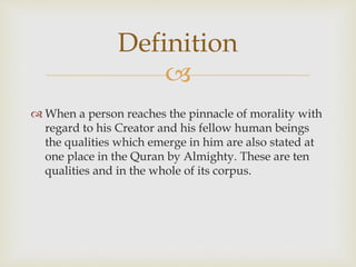 Pinnacle of morality | PPTX