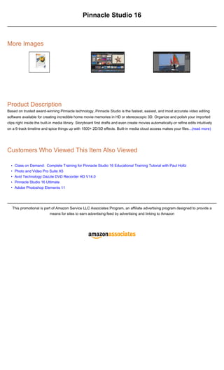 Pinnacle studio 16 | PDF