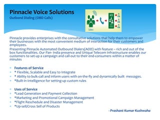 Pinnacle teleservices pvt ltd | PPT