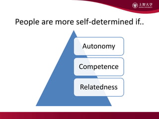 Using self-assessment to maintain motivation in a dynamic classroom ...