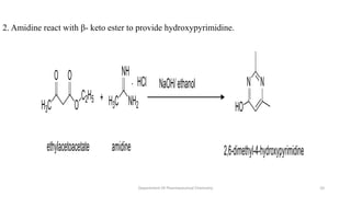 Pinner pyrimidine synthesis | PPTX