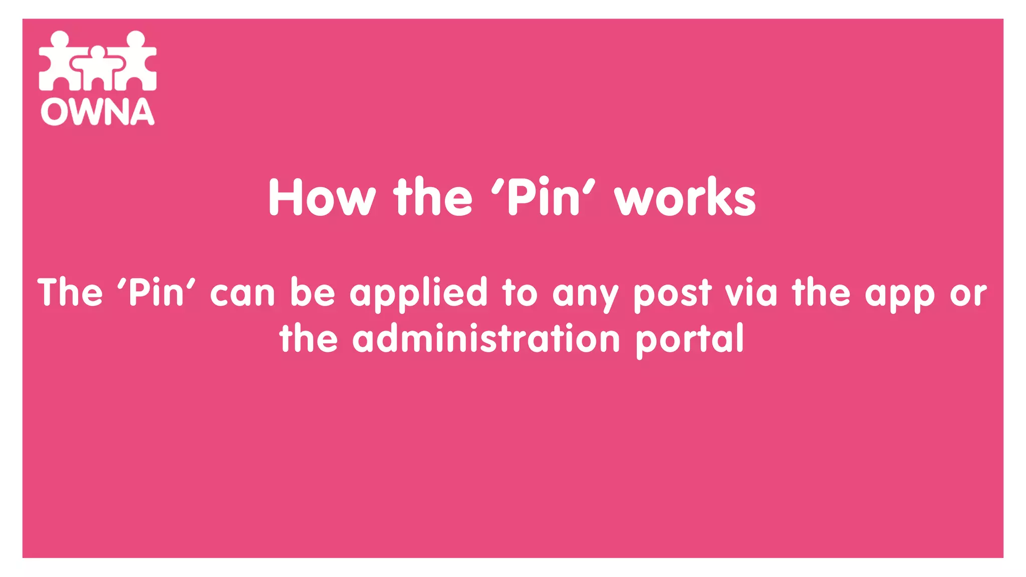 OWNA Childcare Apps: How to Pin a Post | PDF