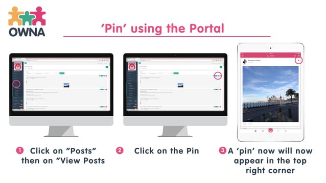 OWNA Childcare Apps: How to Pin a Post | PDF | Technology & Computing