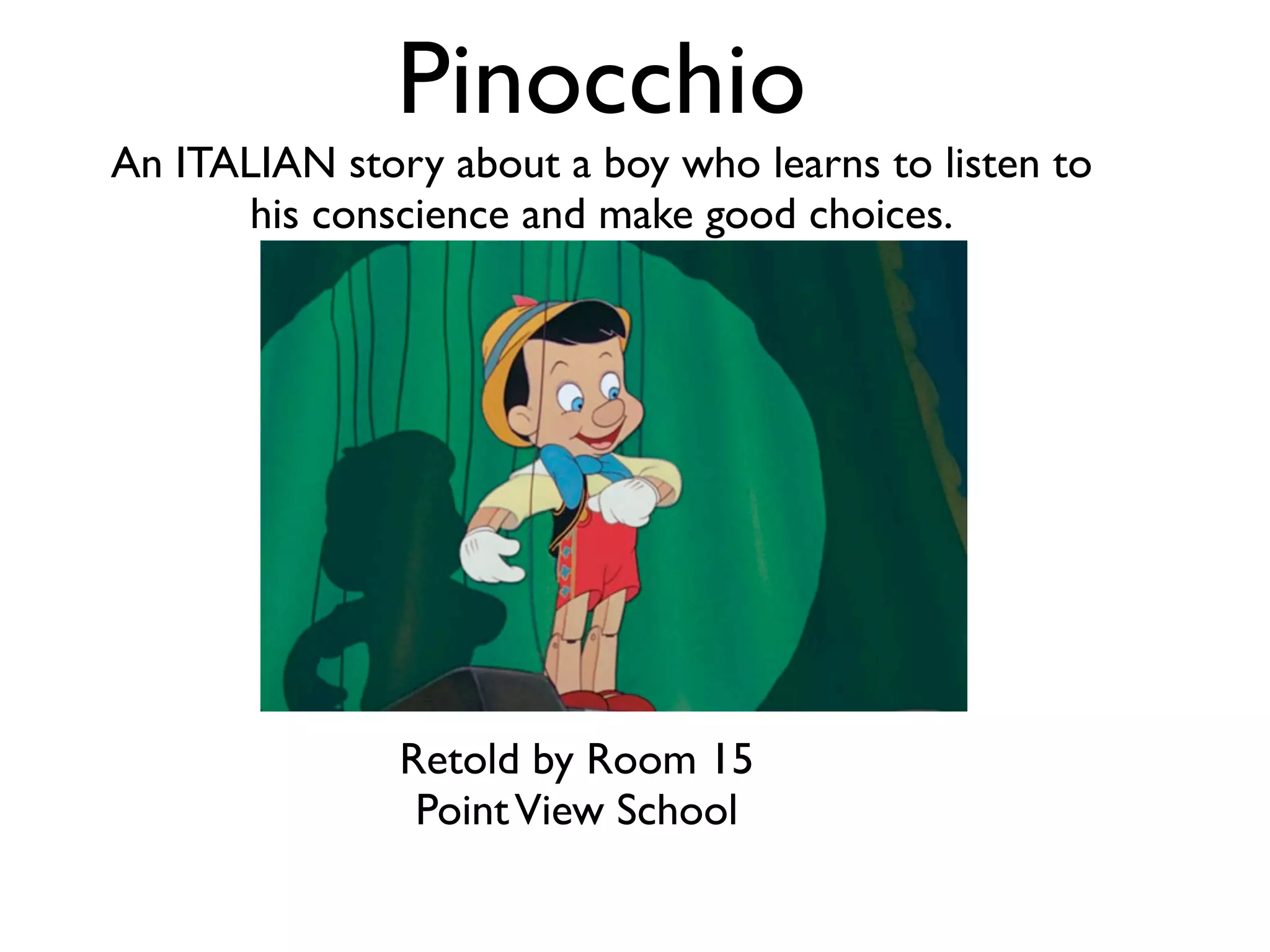 Pinocchio class slideshow | KEY