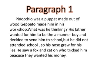 Pinocchio presen | PPTX
