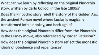 The Original Pinocchio, Deeply Repentant, Unlike the Disney and Jordan ...