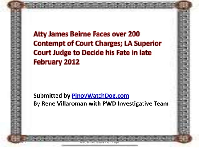 Pinoy watchdog.com | asian journal roger oriel | PPT