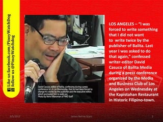 Atty James Beirne Scam | Luchie Mendoza Allen | PPTX