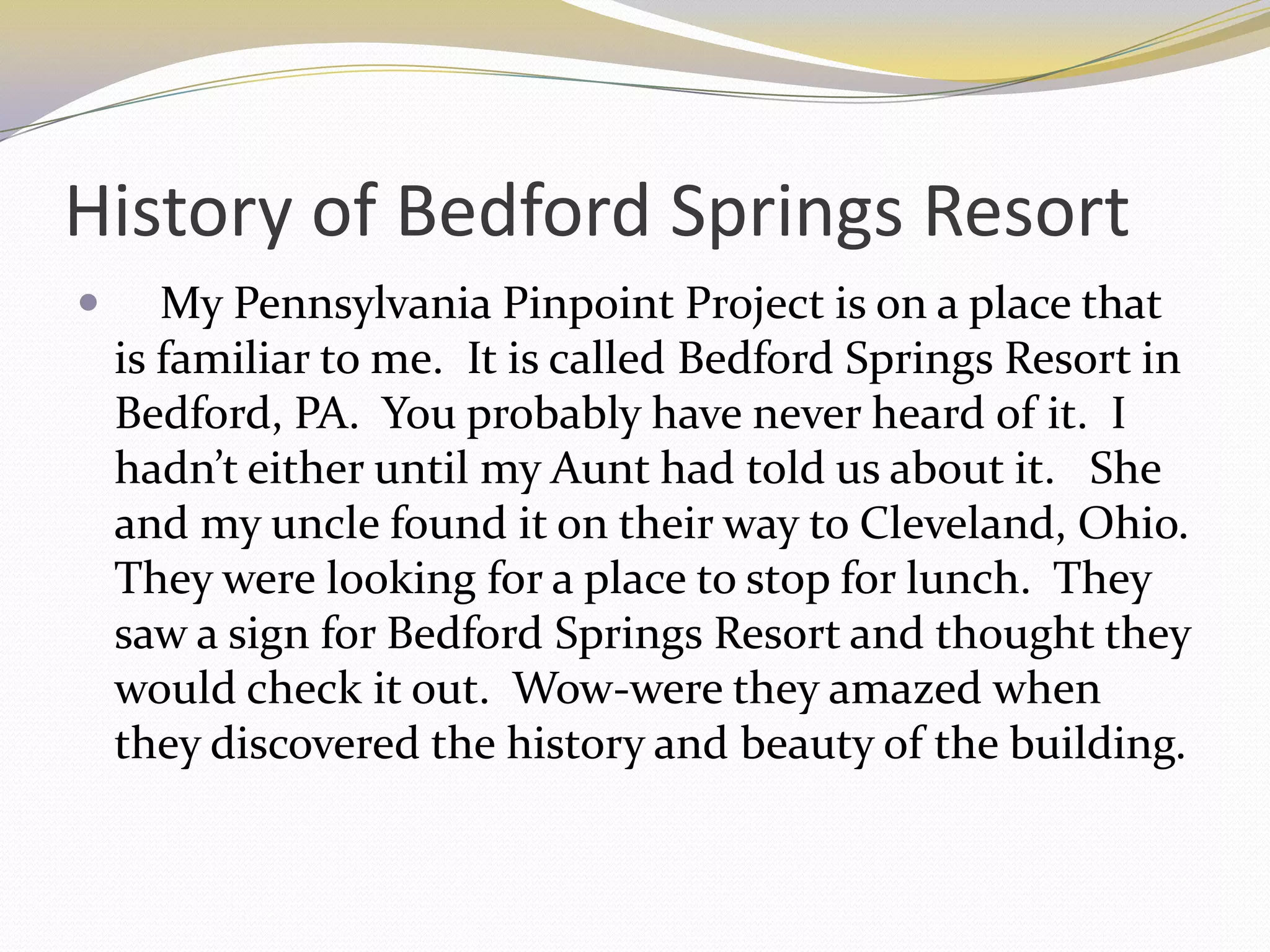 Pinpoint pennsylvania project | PPTX | Bars & Restaurants | Attractions