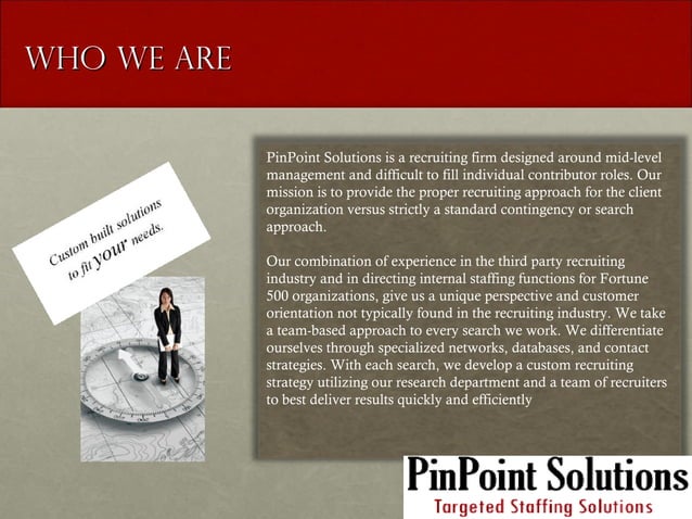 Pin Point Solutions Introduction | PPT