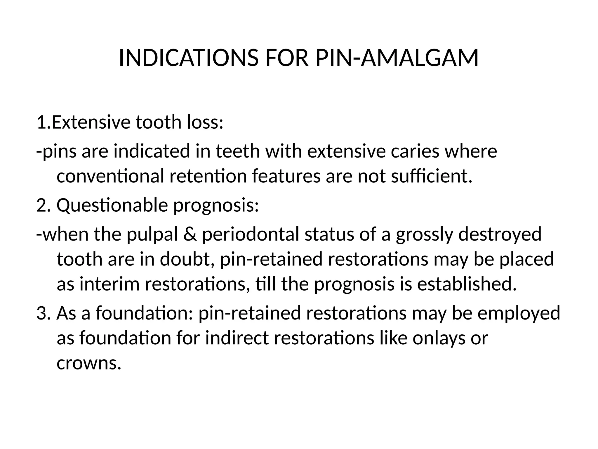 Pin_retained_restorations.pptxnsjbjjdjdkjdjkj | PPTX